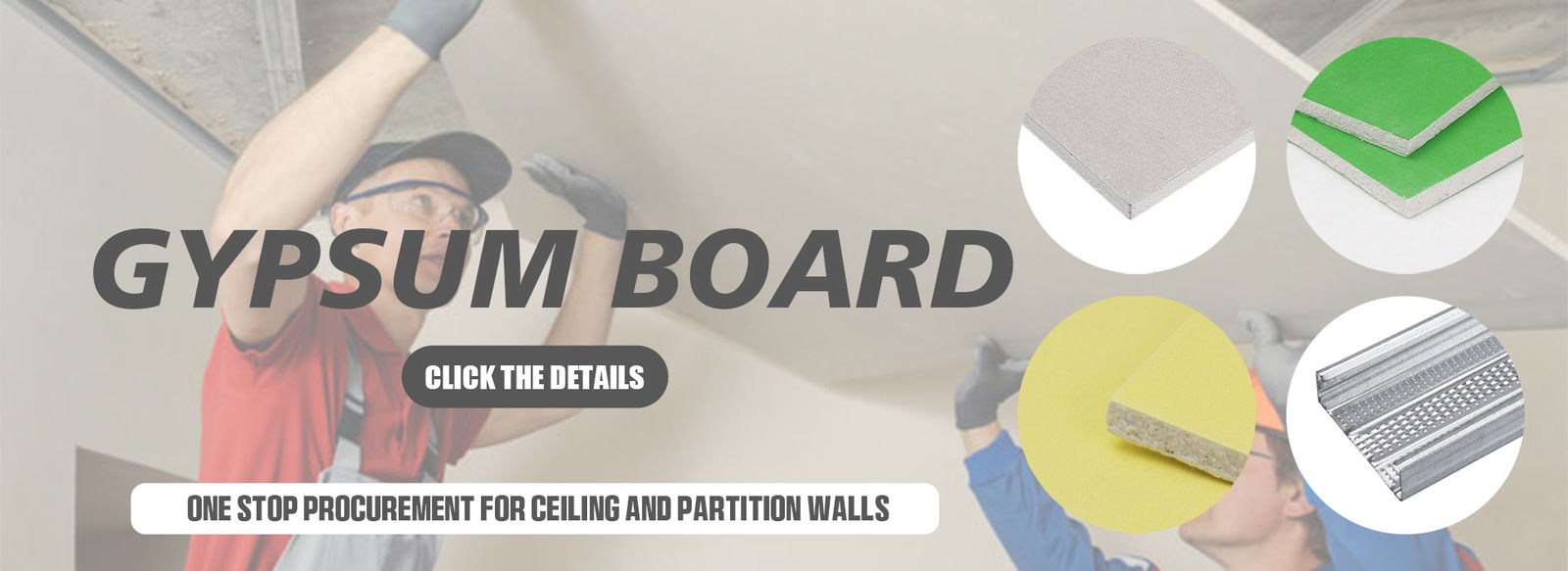 Quality Gypsum Plaster Boards & Water Resistant Plasterboard factory from China