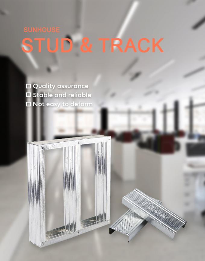 Double Furring Partition Wall System Channel Aluminum Alloy Material