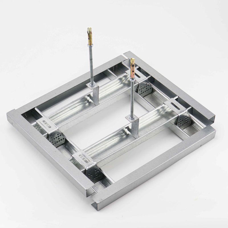 60mm Width Gypsum Board Ceiling With Light Steel Galvanized Material