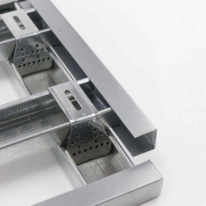 60mm Width Gypsum Board Ceiling With Light Steel Galvanized Material