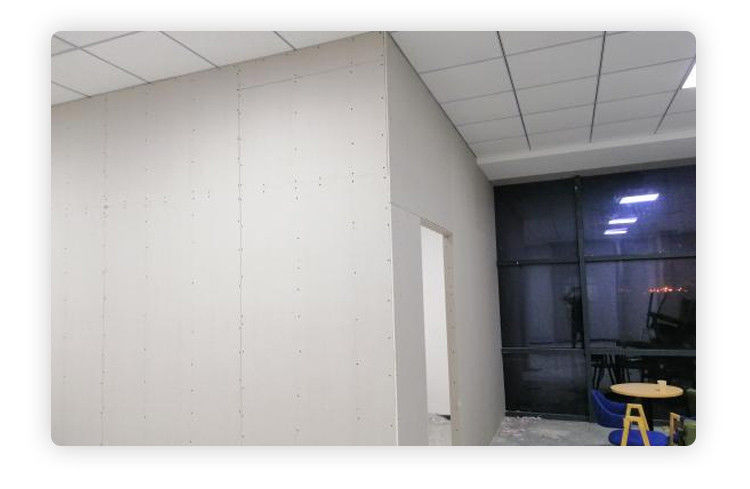Gypsum Partition Wall Light Steel Keel Fire Resistant For Office Buildings