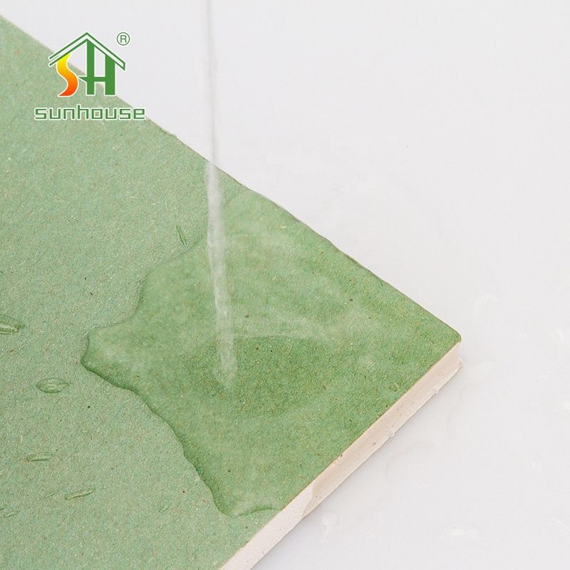 Customized Gypsum Plaster Boards Water Resistant 12mm Thickness