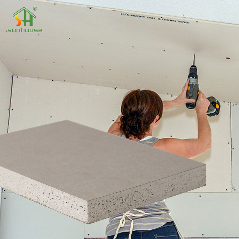 15mm 4x8 Water Resistant Plasterboard For Internal Wall Partition