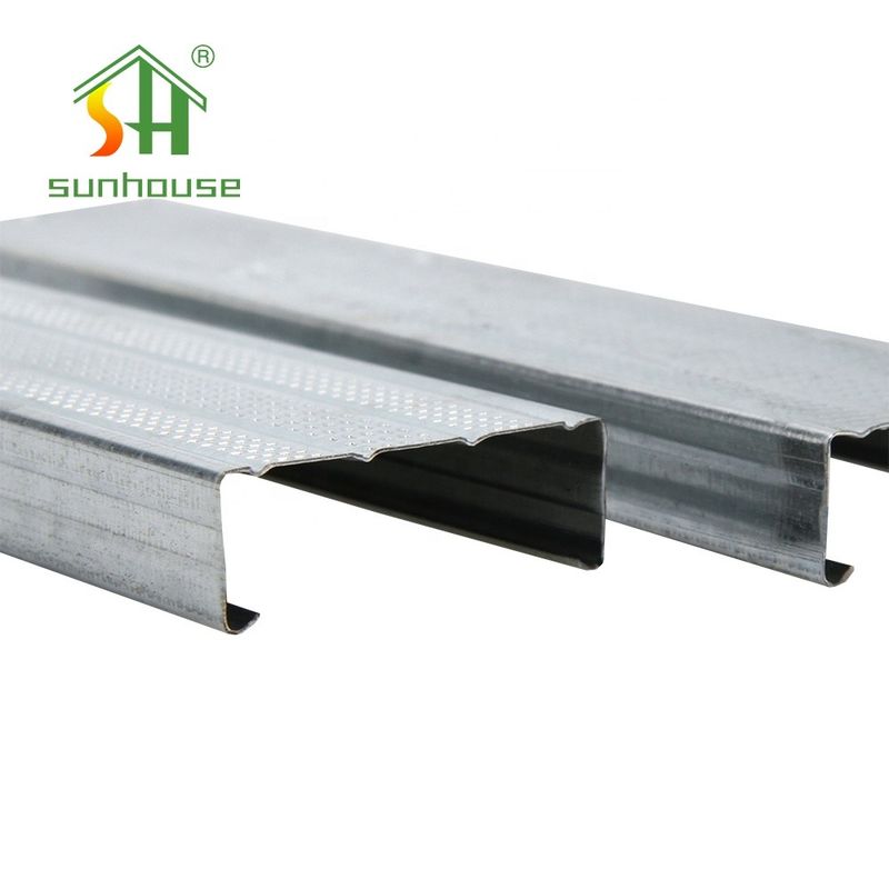 Aluminum Alloy Metal Stud Furring For Wall Partition With 1mm Thickness