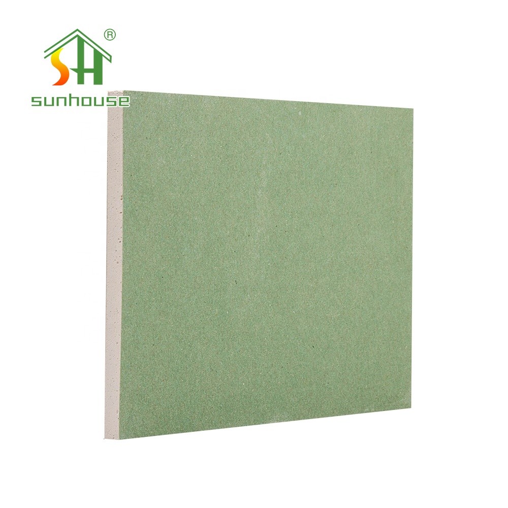 Customized Green Gypsum Board , Fire Resistance Plasterboard For Indoor ...