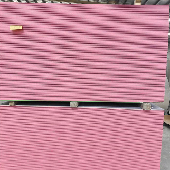 Paperbacked Pink Fire Resistant Plasterboard For Ceiling System