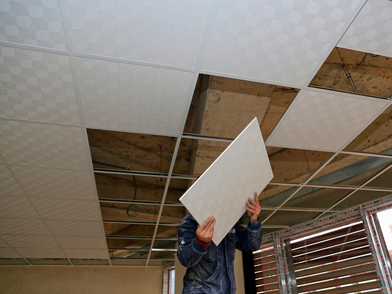 Rectangle Fireproof PVC Gypsum Ceiling With ISO CE Certificate