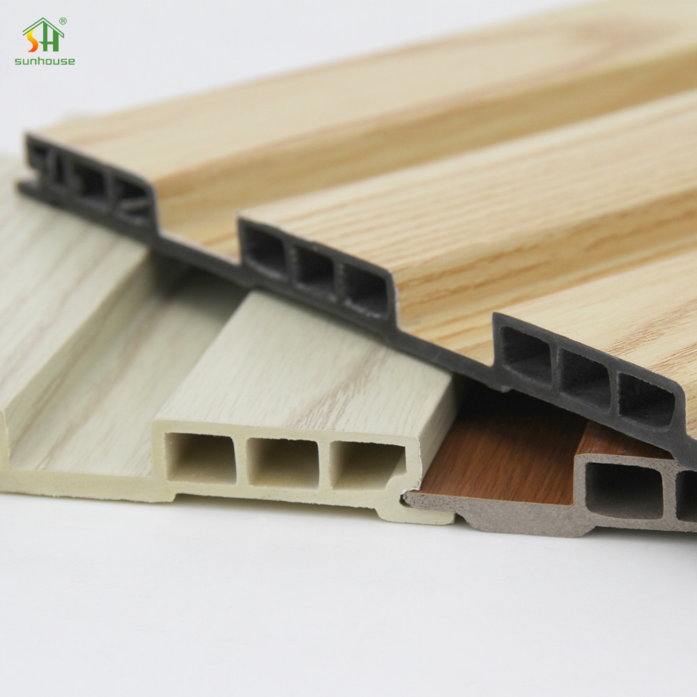 Modern Design Impact Resistance Wpc Fluted Panel Durable Triple-Hole ...