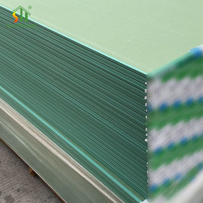 9mm Green Backed Water Resistant Plasterboard For Drywall Partition