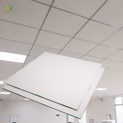 Heat Insulation Gypsum PVC Ceiling Board Soundproof 600x600mm